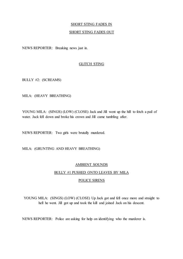 Final radio script | DOCX