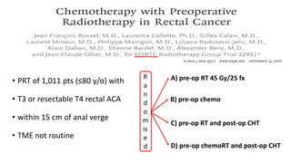 Radiotherapy in carcinoma rectum | PPTX