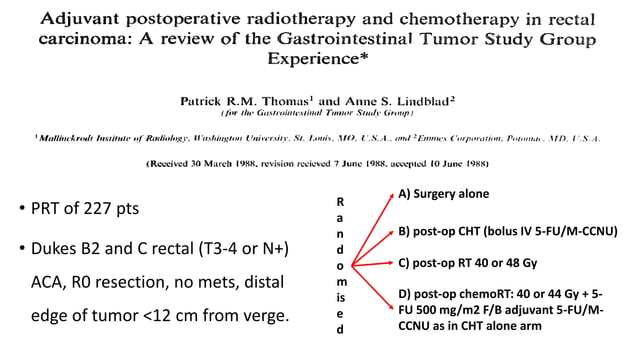Radiotherapy in carcinoma rectum | PPTX