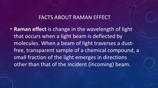 Final raman effect | PPTX | Chemistry | Science