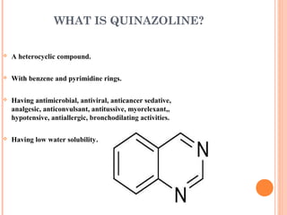 Solubilisation of Quinazoline drugs by using Beta cyclodextrin complex ...