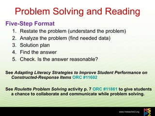 Finalreadingmathematicsisdifferent 091001173549-phpapp01 | PPT