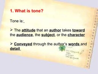 Identifying author's tone | PPT