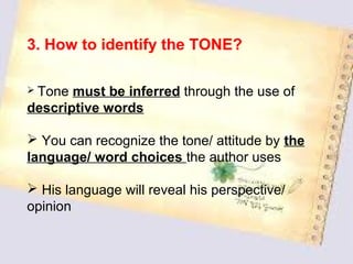 Identifying author's tone | PPT