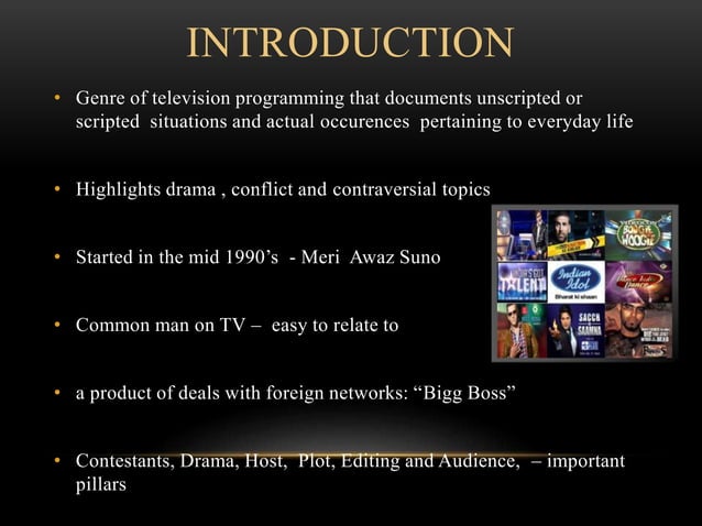 Final reality shows | PPT