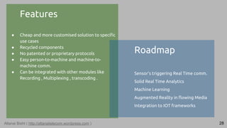 Real time control and communication ( Robots , Machines , IOT ) | PPT