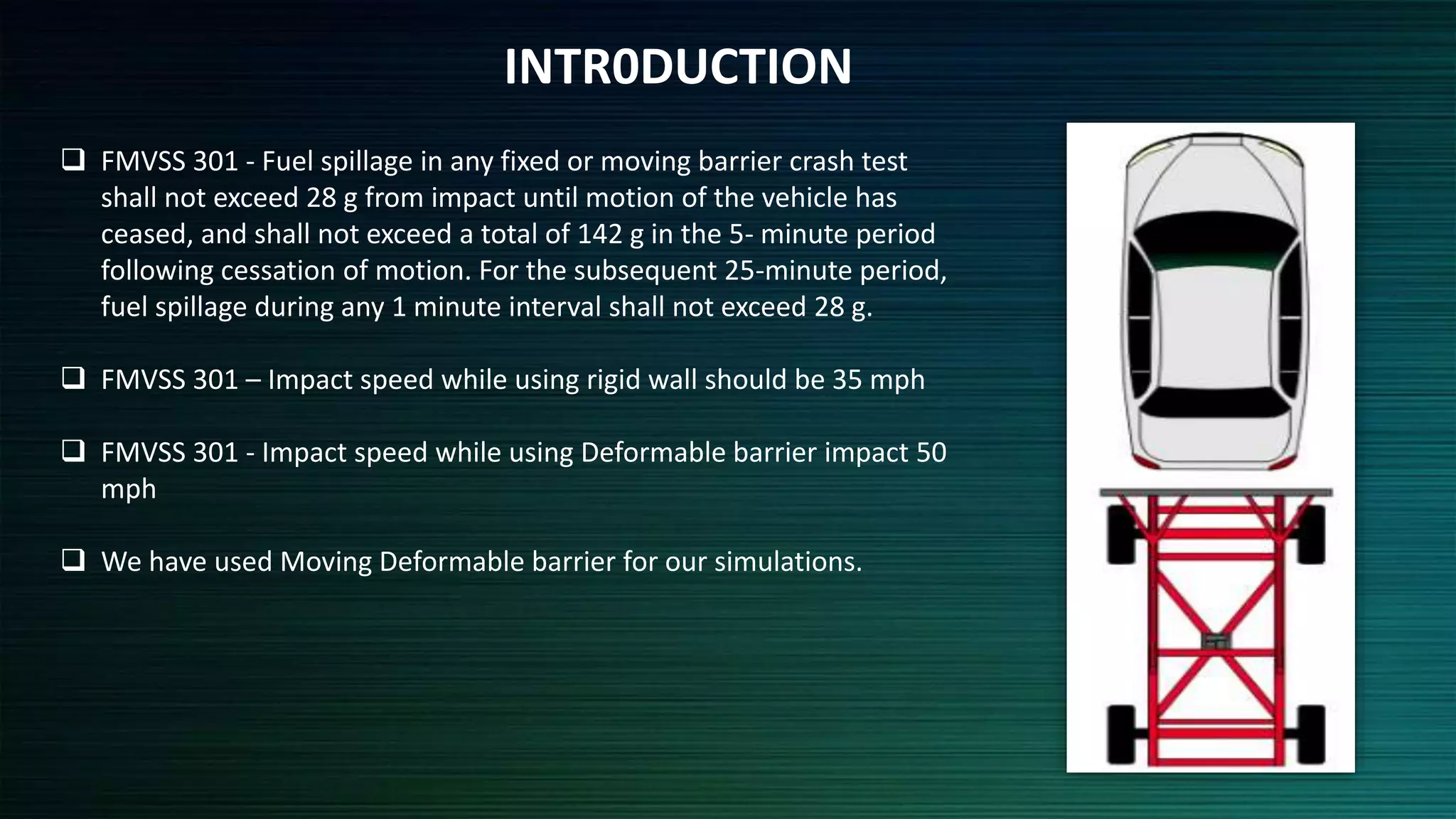 Rear crush analysis for Fuel Spillage Optimization | PPTX