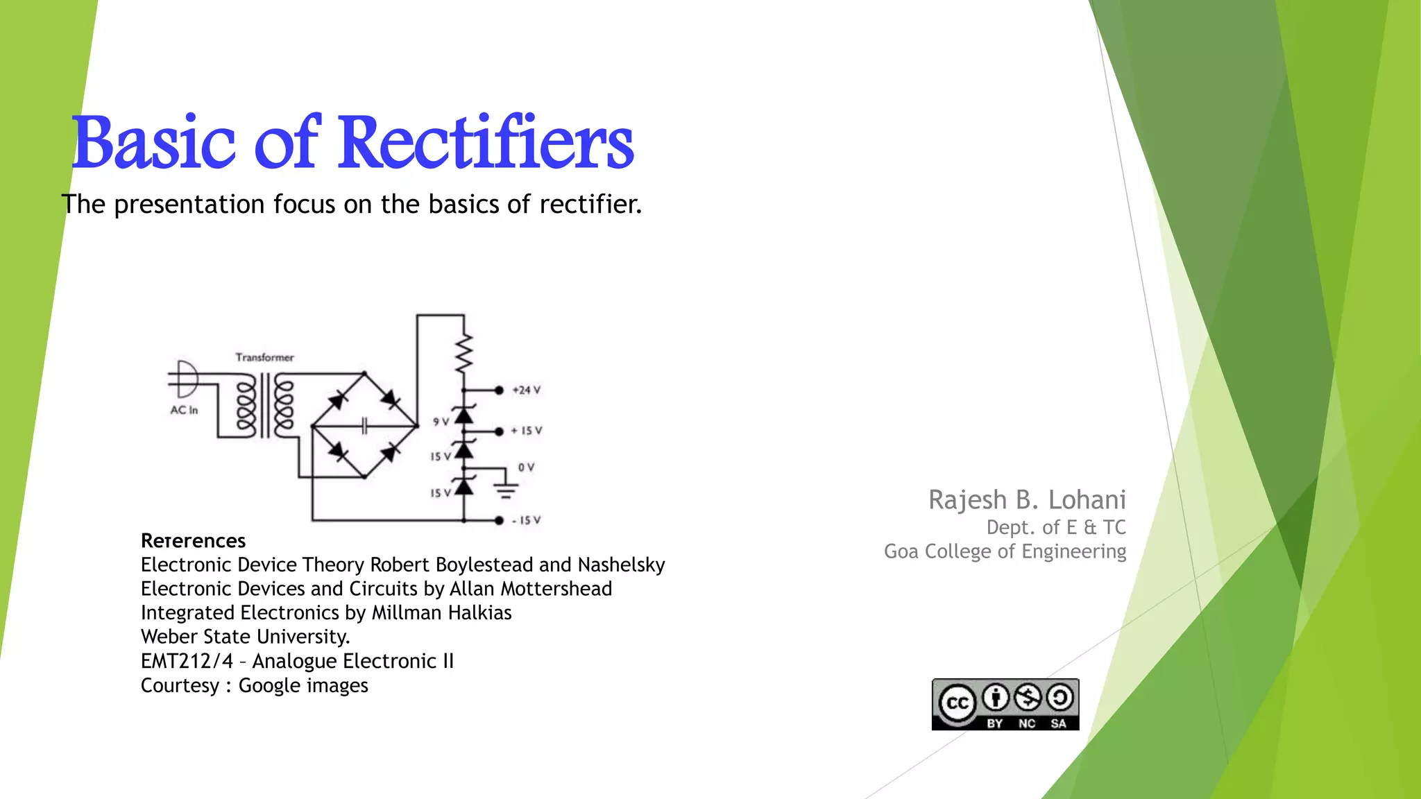 Basic of Diode Rectifiers | PPTX