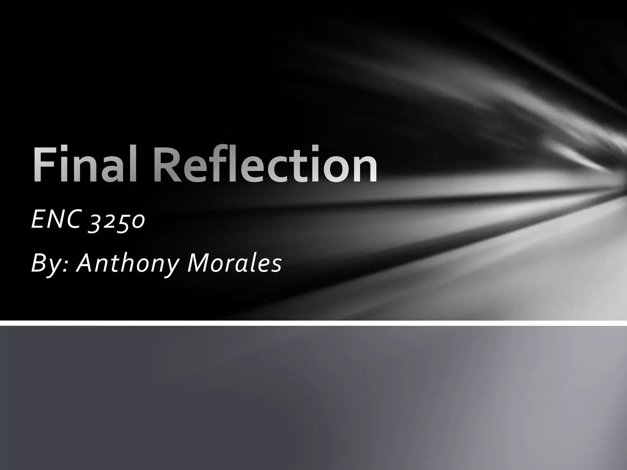Final reflection | PPT