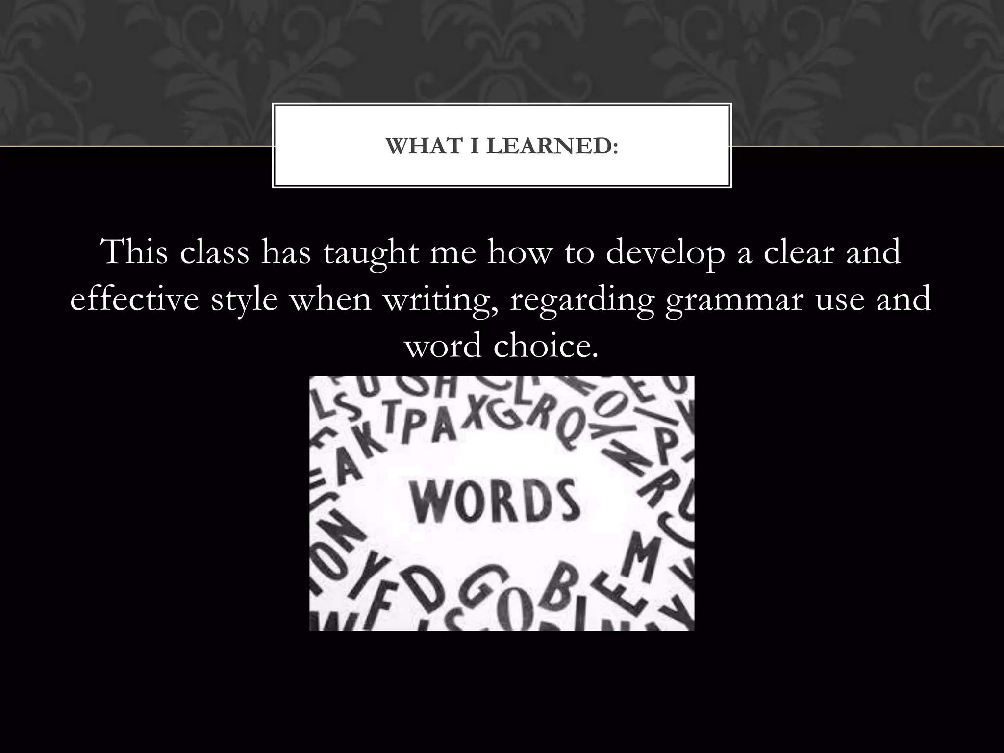 ENC 3250 Final reflection | PPTX