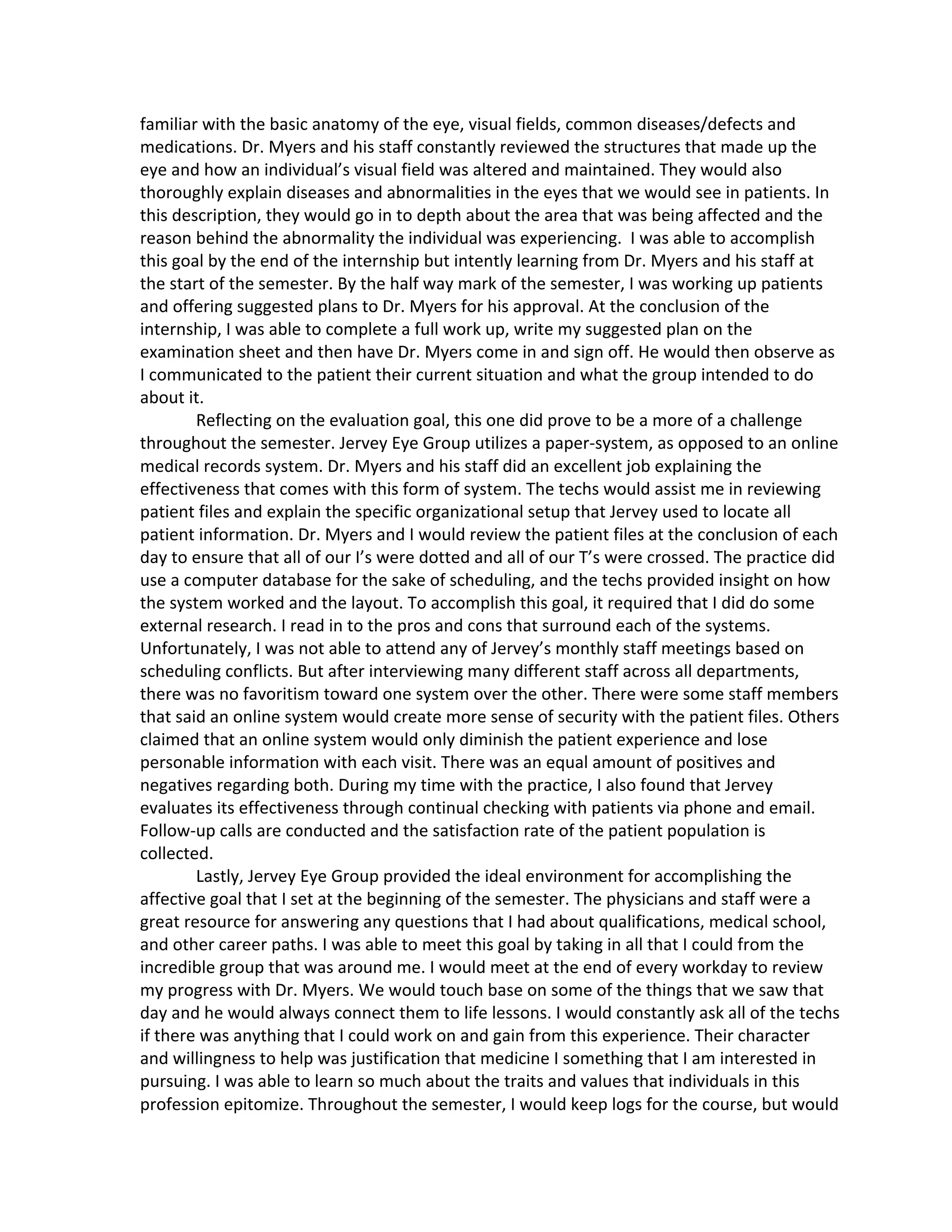 Final Intern Reflection | PDF