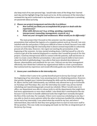 Final Intern Reflection | PDF