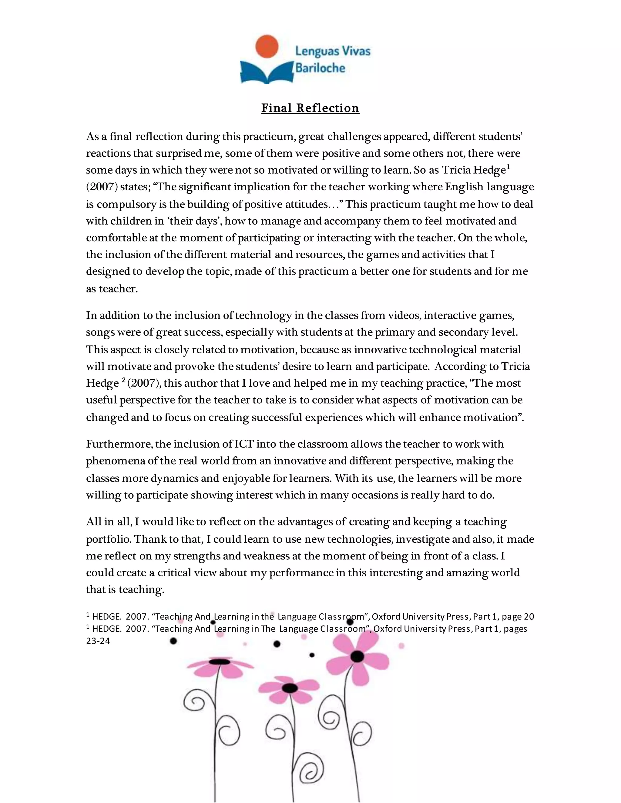 Final reflection | PDF