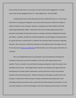 Final reflection paper | PDF