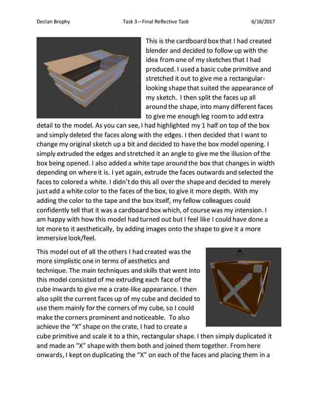 Final reflective task | PDF