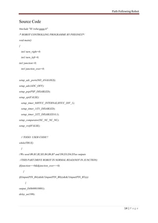 Path Following Robot | DOCX