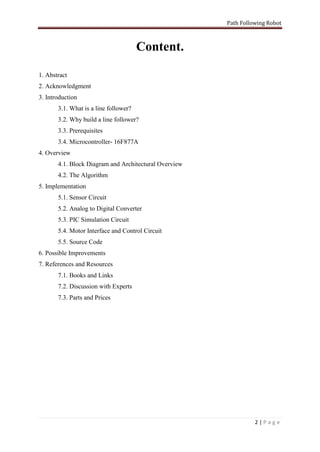 Path Following Robot | DOCX