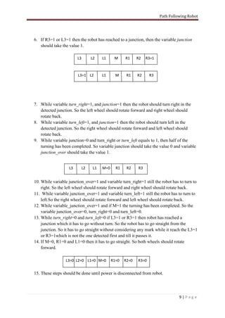 Path Following Robot | DOCX