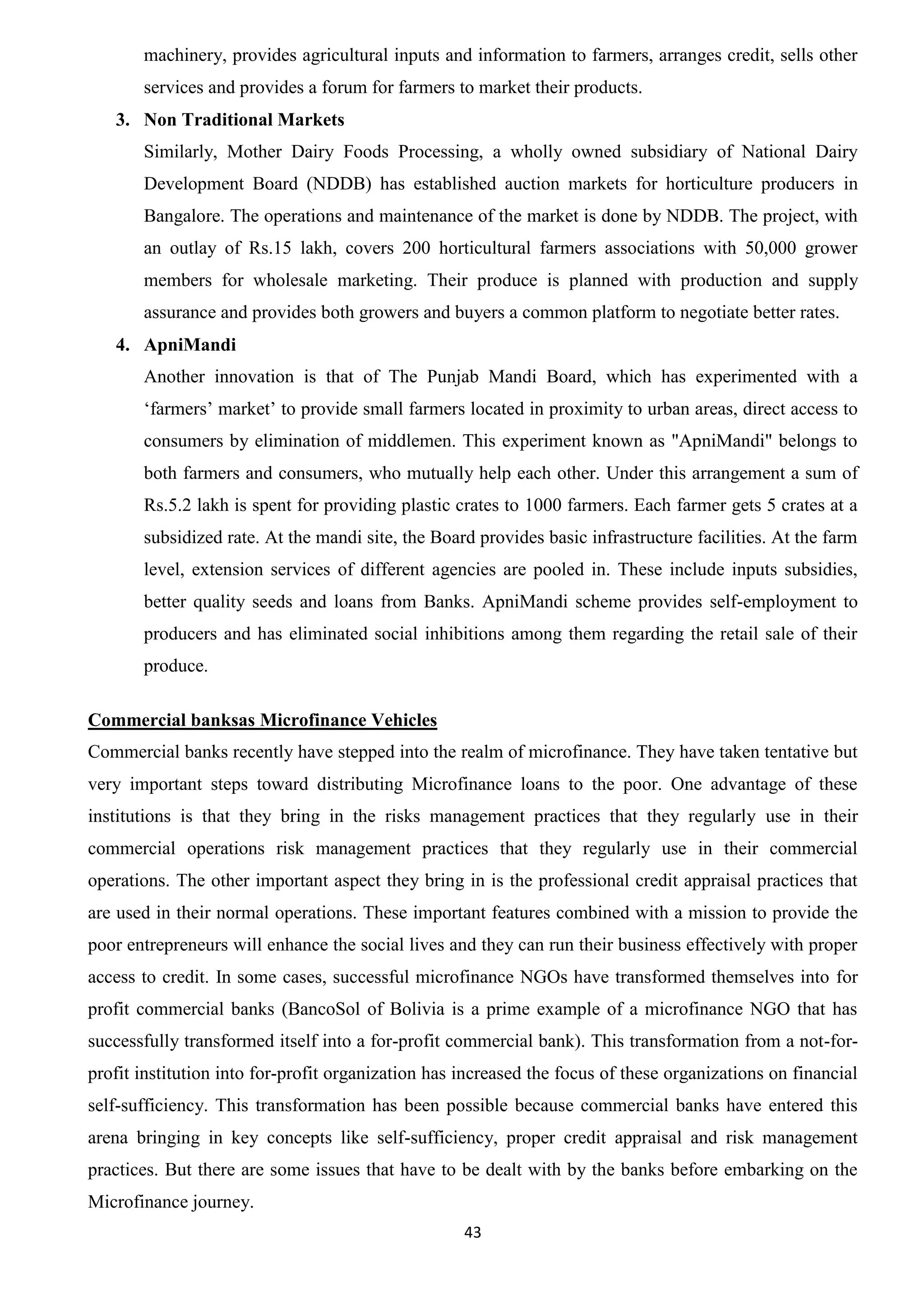 Microfinance : Project Report | DOCX