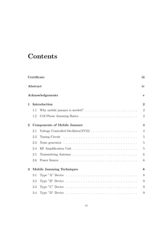 Mobile Jammer report | PDF
