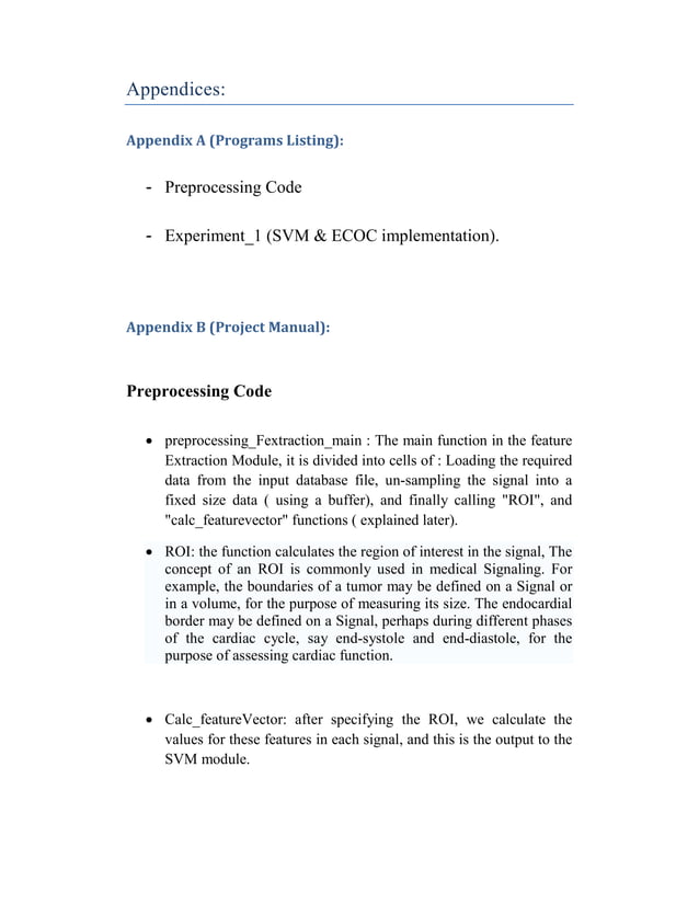 ECG beats classification using multiclass SVMs with ECOC | PDF
