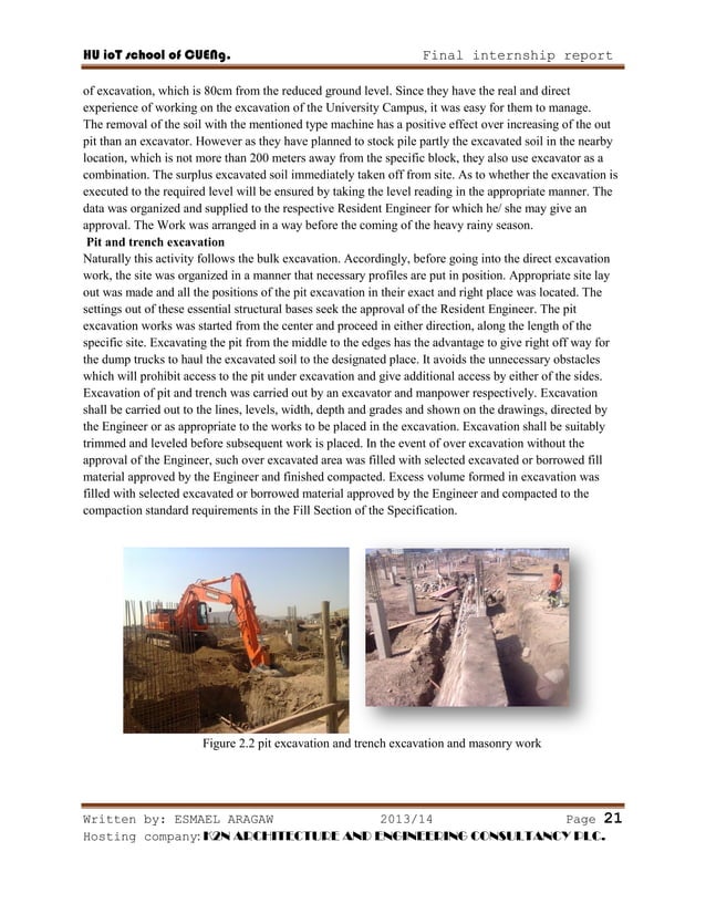 Internship Report on Building Construction | PDF | Civil Engineering ...
