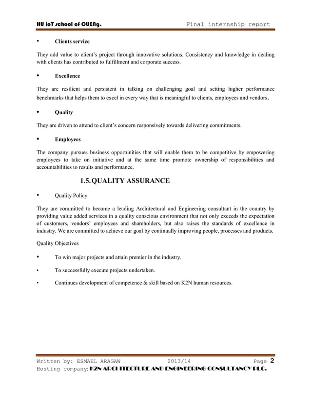 Internship Report on Building Construction | PDF | Civil Engineering ...