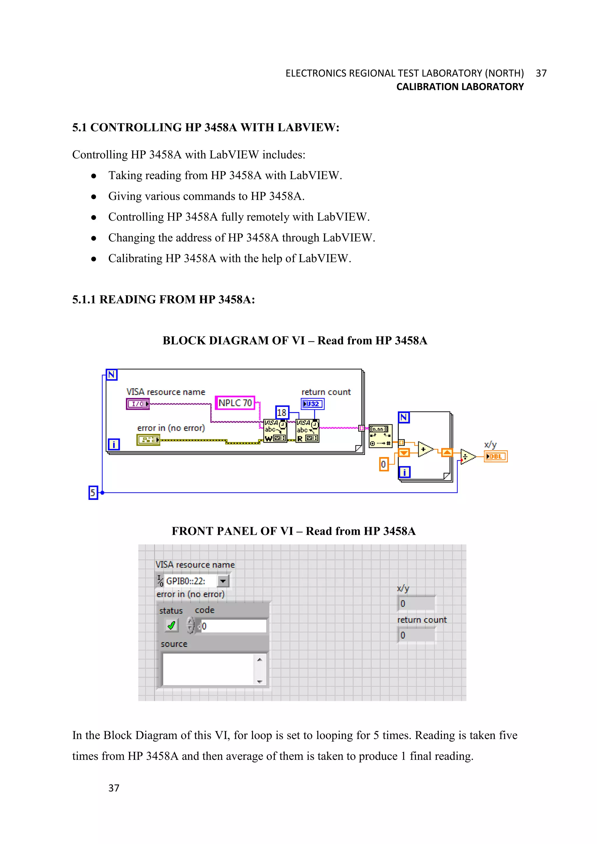Calibration Of Instruments Using LabVIEW | DOCX