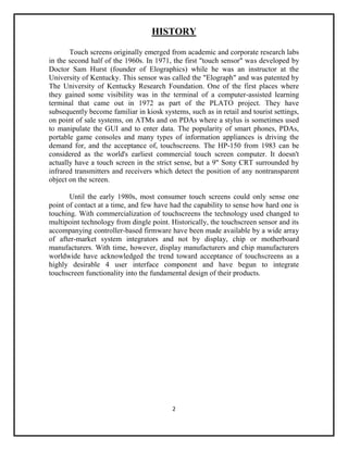 zForce Touch Screen Technology | PDF