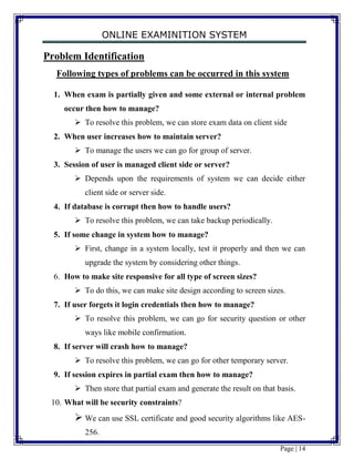 Online Examinition System | PDF