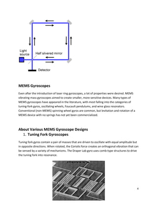 MEMS Pressure difference based Gyroscope | PDF