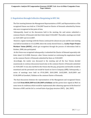 Comparative Analysis of Compesation Structure of HPC Ltd. vis-a-vis ...