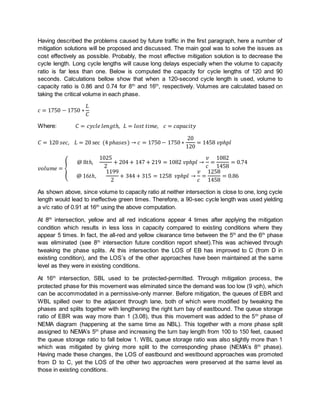 Traffic Engineering Class Project Final report | PDF