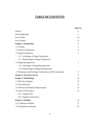 IMAGE COMPRESSION AND DECOMPRESSION SYSTEM | PDF