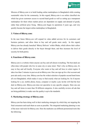 Report of Bikroy.com