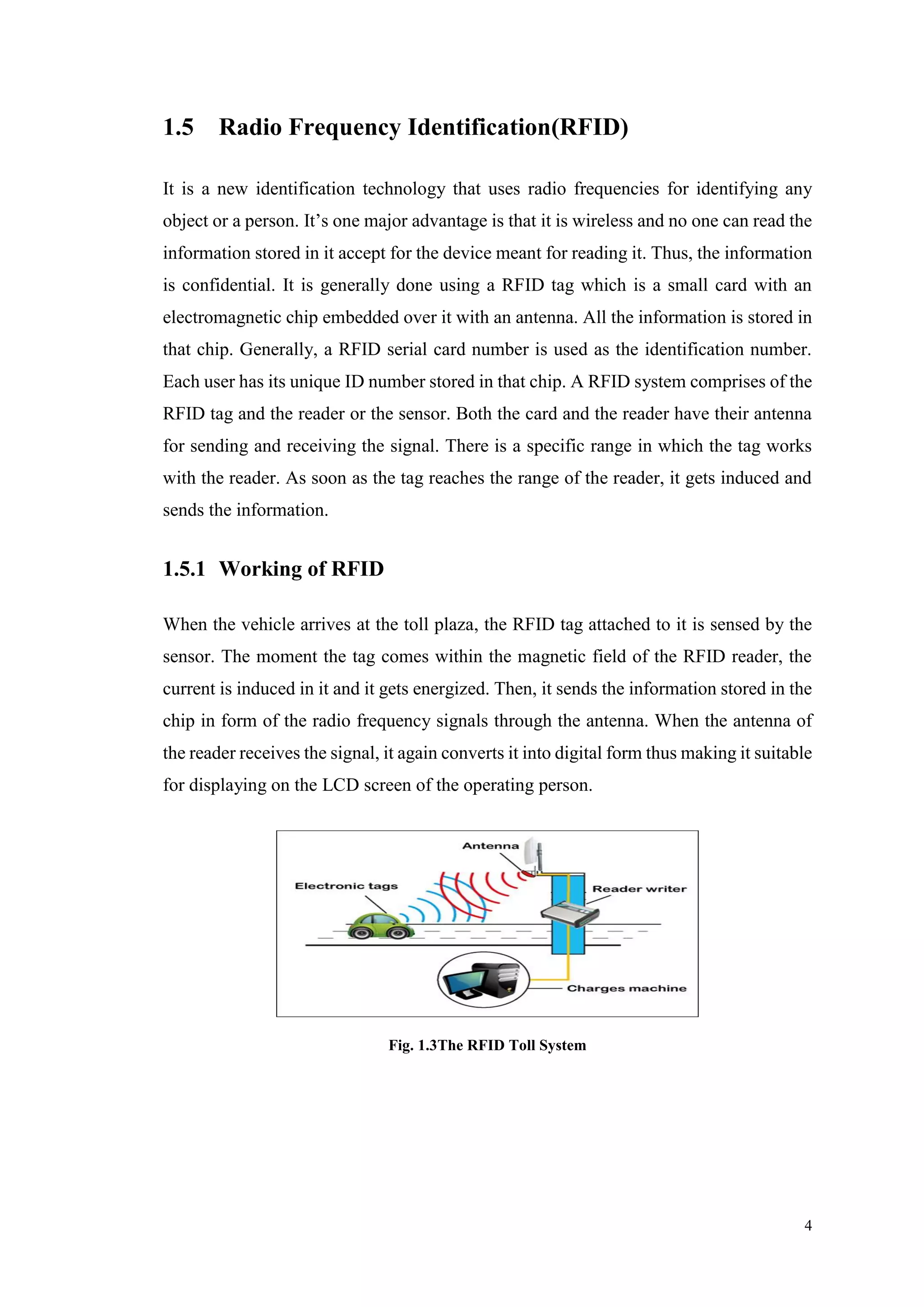 Project Report Rfid Based Automated Toll Collection System Using Arduino Amity University Pdf