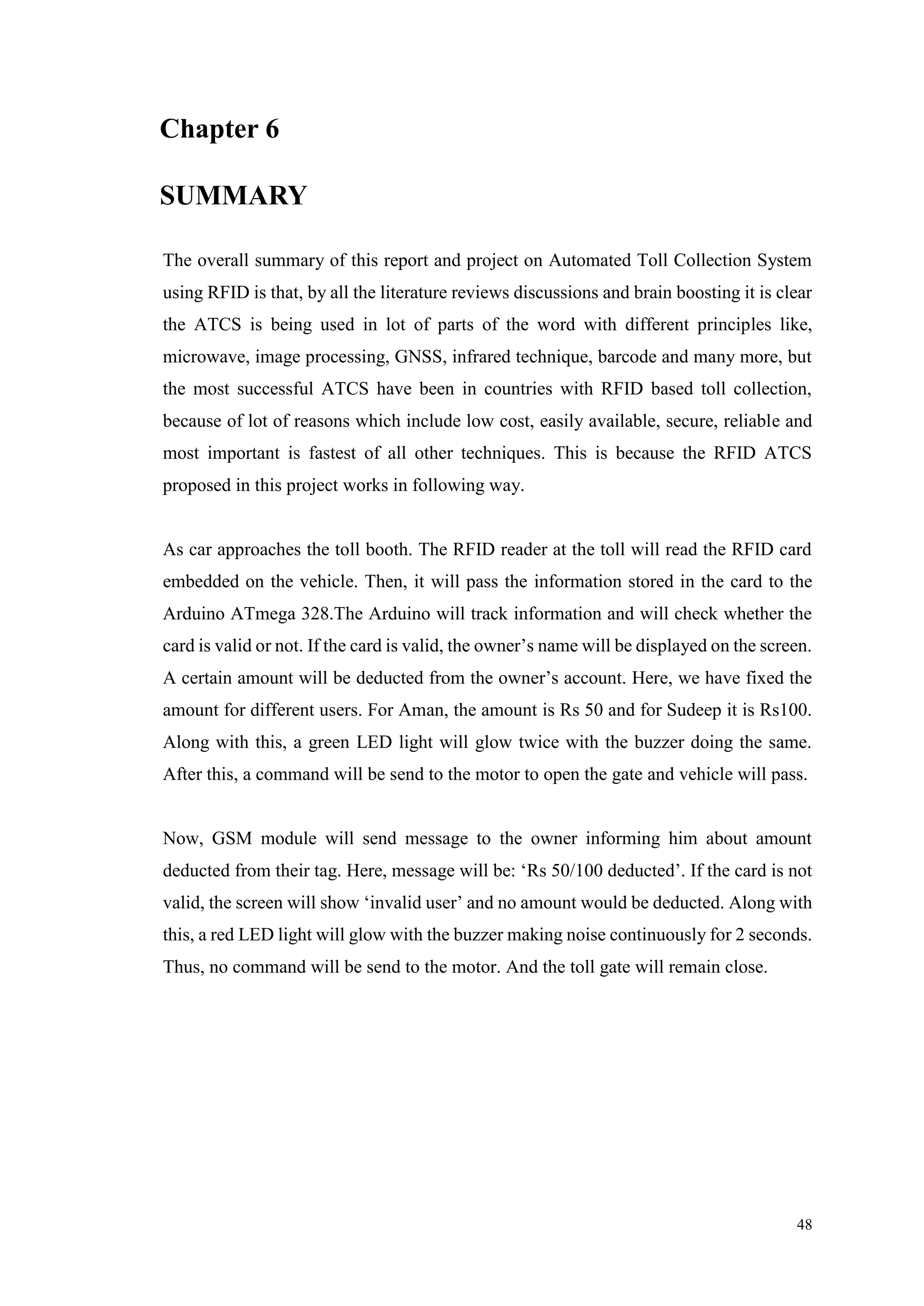 Project Report- RFID Based Automated Toll Collection System using ...