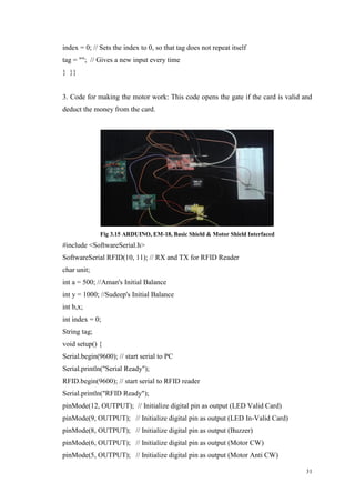 Project Report- RFID Based Automated Toll Collection System using ...