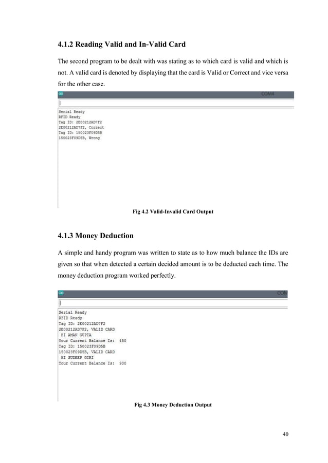 Project Report- RFID Based Automated Toll Collection System using Arduino @ Amity University | PDF