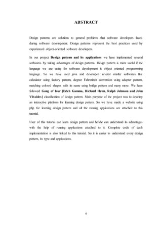 Design pattern application | PDF