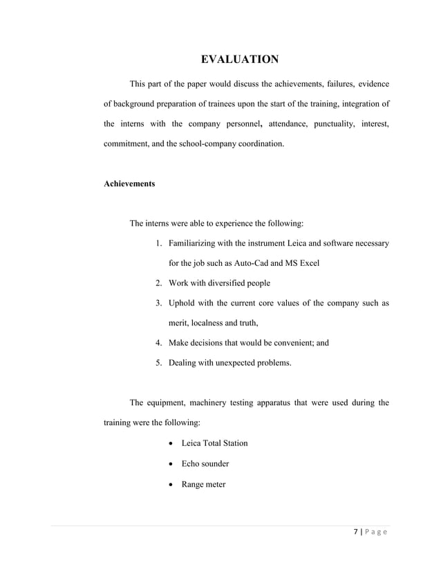 OJT narrative report | PDF | Civil Engineering Industry | Industries