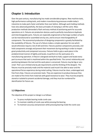 Design of fixture for pressing bearings in component | PDF