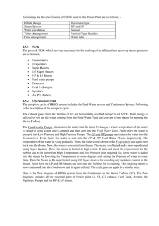 Internship Sapphire Power Plant (GE) | PDF