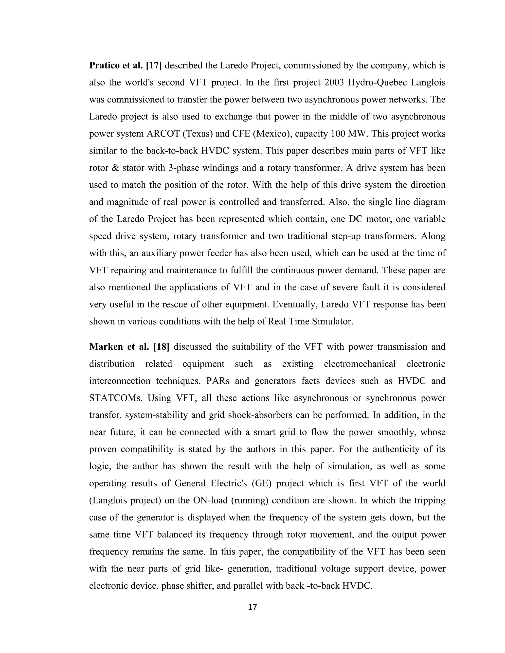 Simulation of VFT For Power Transfer Between Two Networks | PDF