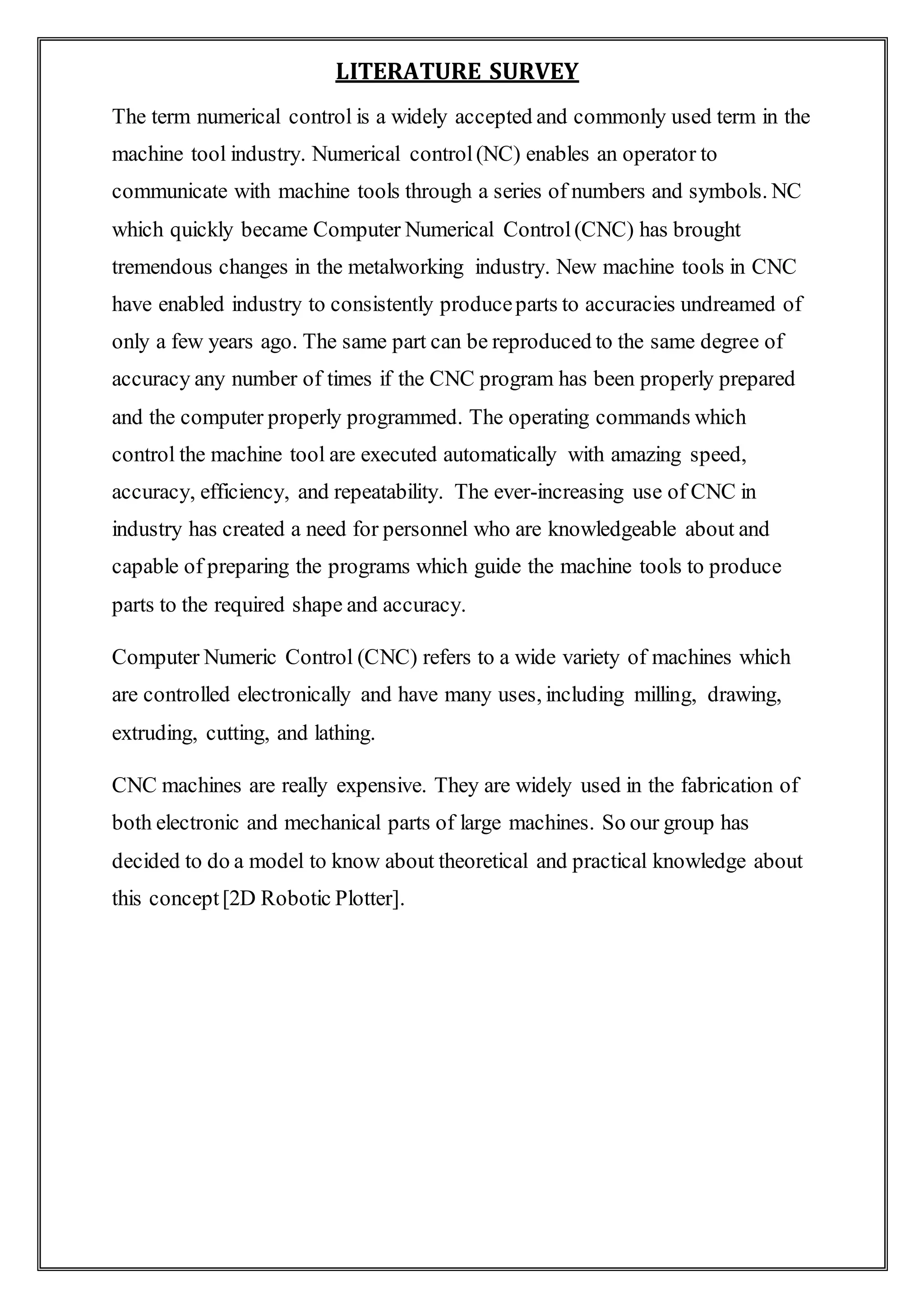 CNC DRAWBOT | DOCX | Computing | Technology & Computing