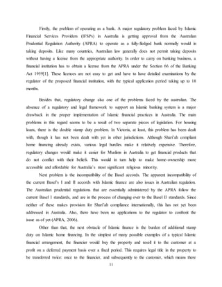Development of Islamic Banks in Australia | DOCX