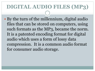 Audio Materials | PPTX | Digital Audio | Computer Software and Applications