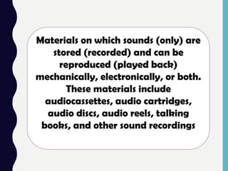 Audio Materials | PPTX