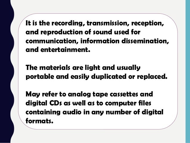 Audio Materials