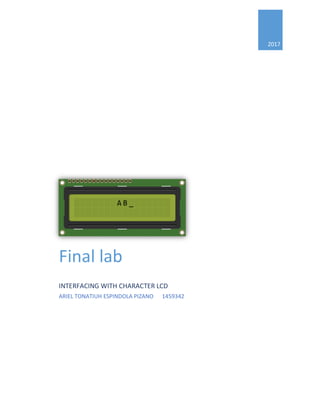 Interfacing with LCD | PDF | Operating Systems | Computer Software and Applications